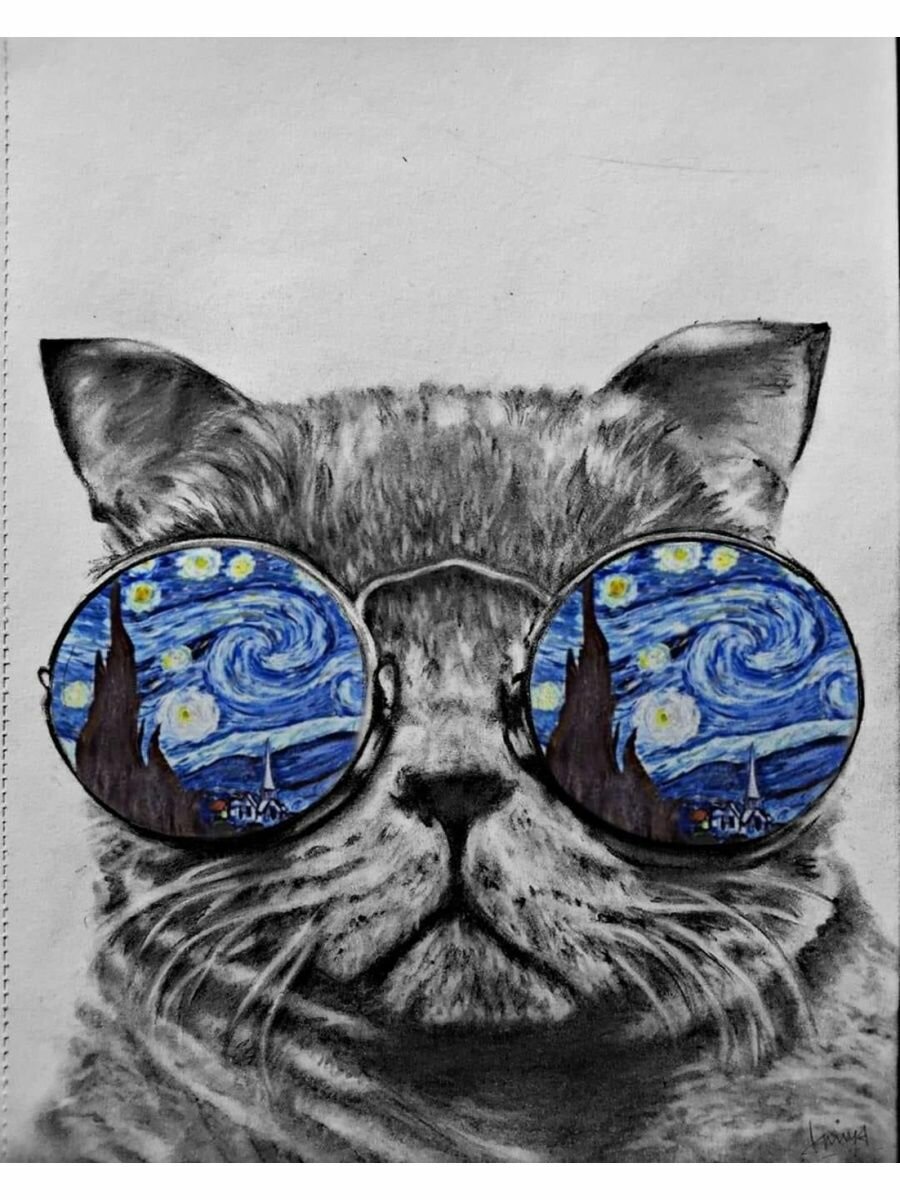 Картина по номерам "В стиле Ван Гога" 40х50 см, хлопковый холст на подрамнике, акрил, АртТойс