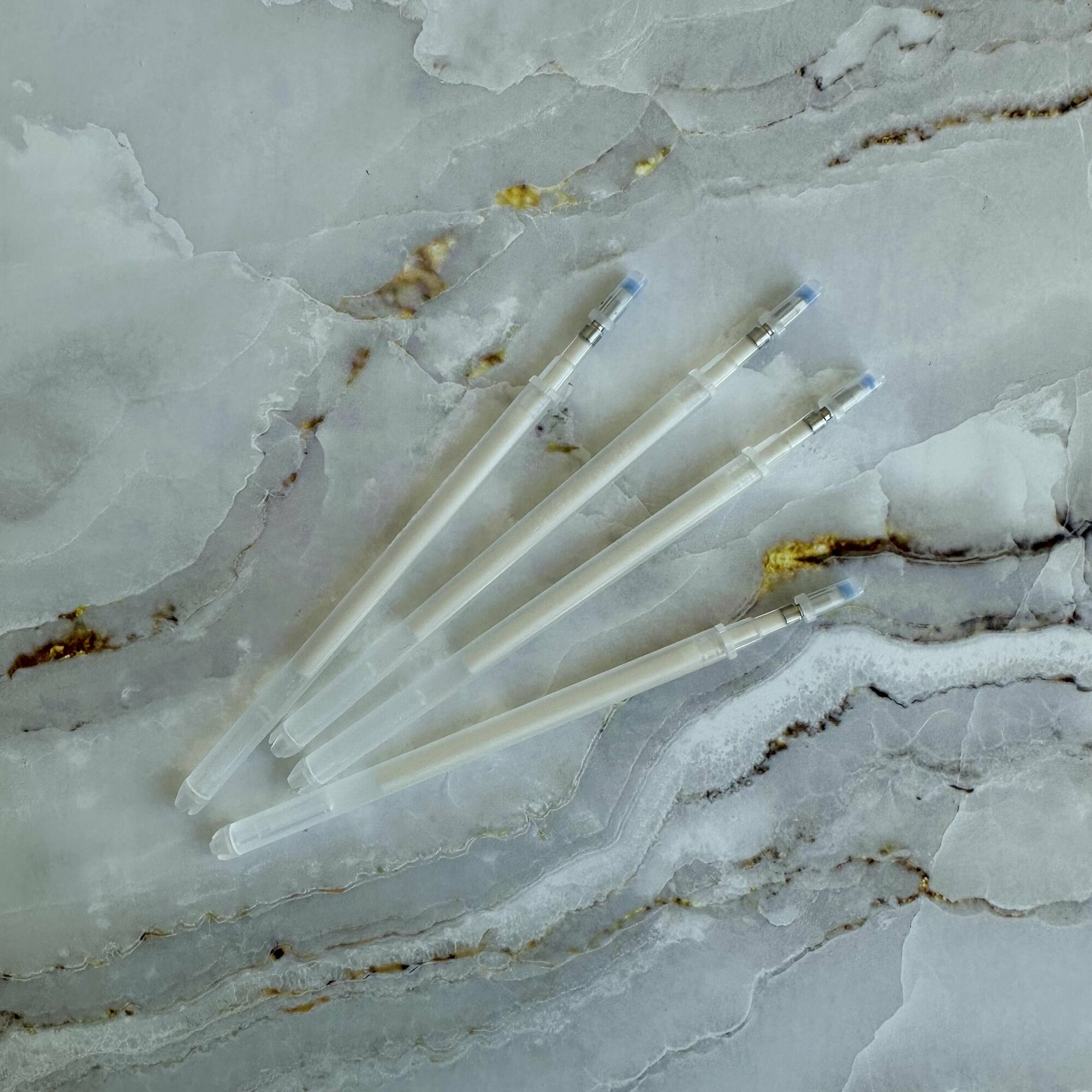 Набор стержней для ткани, кожи, термоисчезающие 4 шт цвет белый