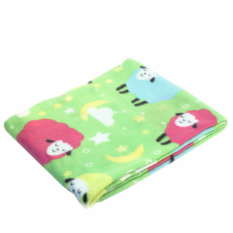 Плед Luscan Барашки флис 130х150 см разноцветный, 1437839