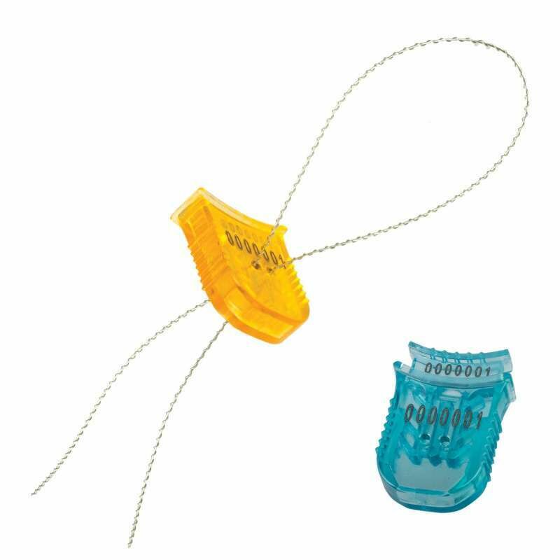 Пломбы стиропластовые номерные, "Гарпун", самофиксирующиеся, 100 штук