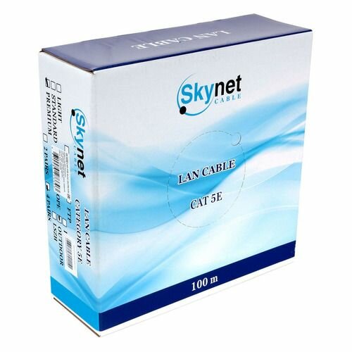 Кабель SKYNET CSP-FTP-4-CU-OUTR/100 FTP, cat.5E, 100м, 4 пары, медь, одножильный (solid), 1 шт, черный