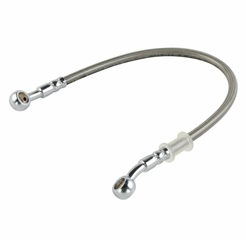 Армированный тормозной шланг 230 см, цвет Серый