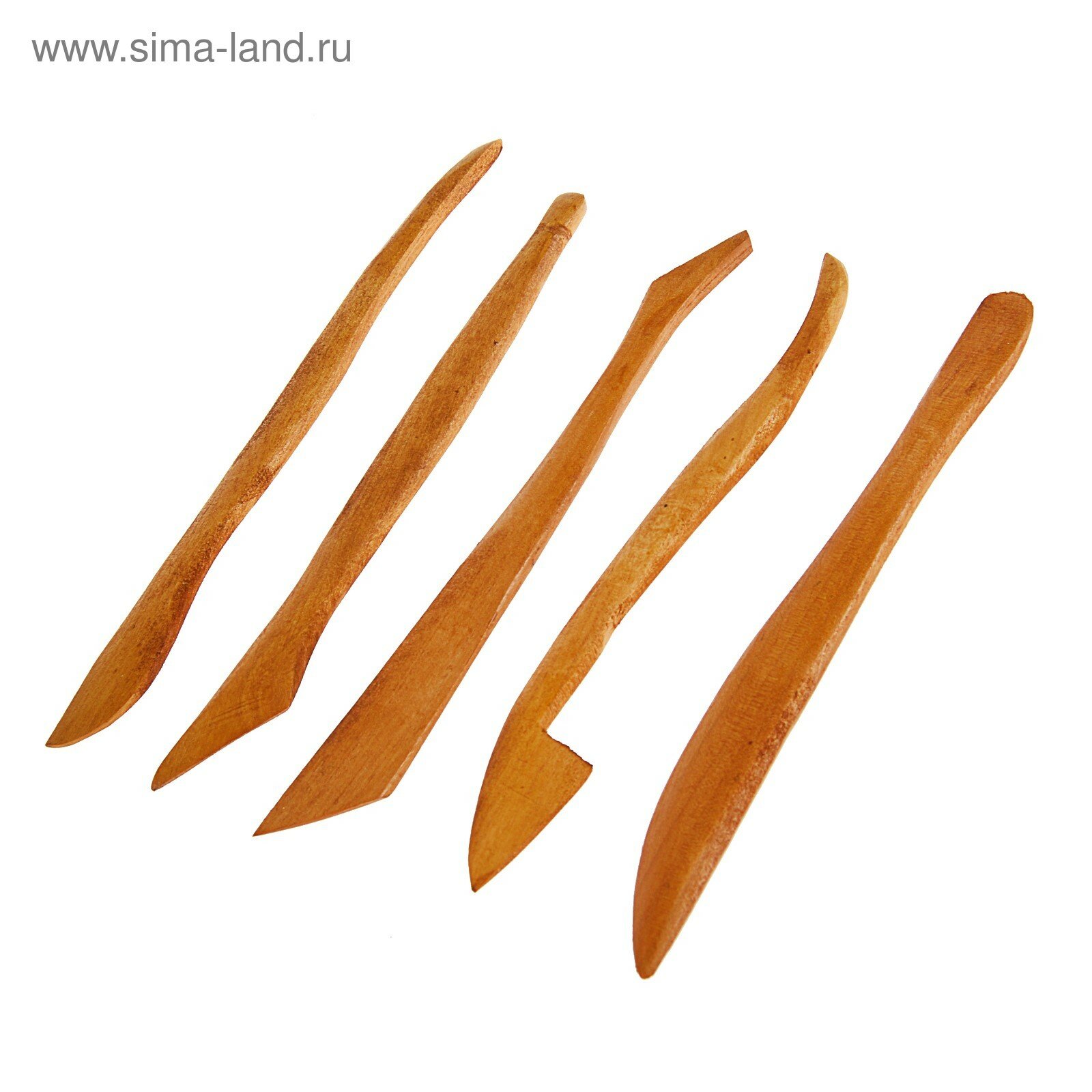 Набор деревянных стеков Невская палитра "Сонет", дерево, коричневые, 5шт.