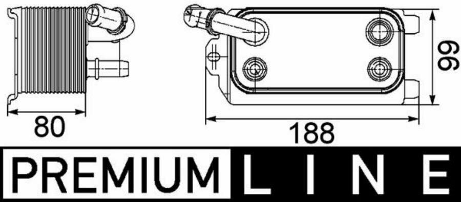 MAHLE CLC72000P радиатор масляный!\ Volvo XC70/S80 07>
