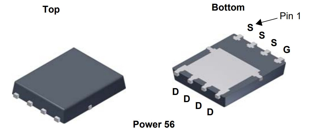 Микросхема FDMS7682 N-Channel MOSFET 30V 22A POWER56