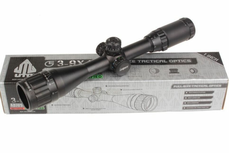 Оптический прицел Липерс (Leapers) 3-9x40 AO Full Size, Mil-Dot, подсветка (SCP-394AOMDLTS)