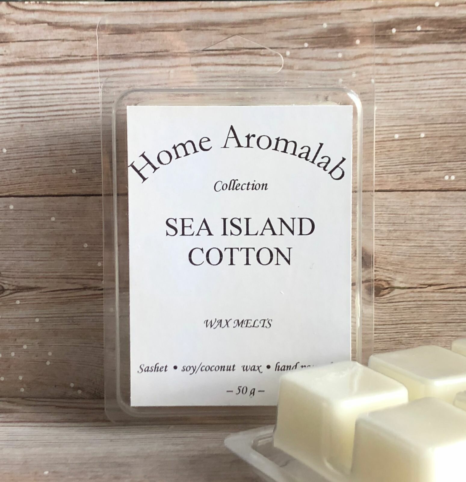 Флорентийское восковое саше в упаковке с ароматом "Sea Island Cotton"/Запах чистоты и уюта в вашем доме/ Саше для аромалампы/ Wax Melts