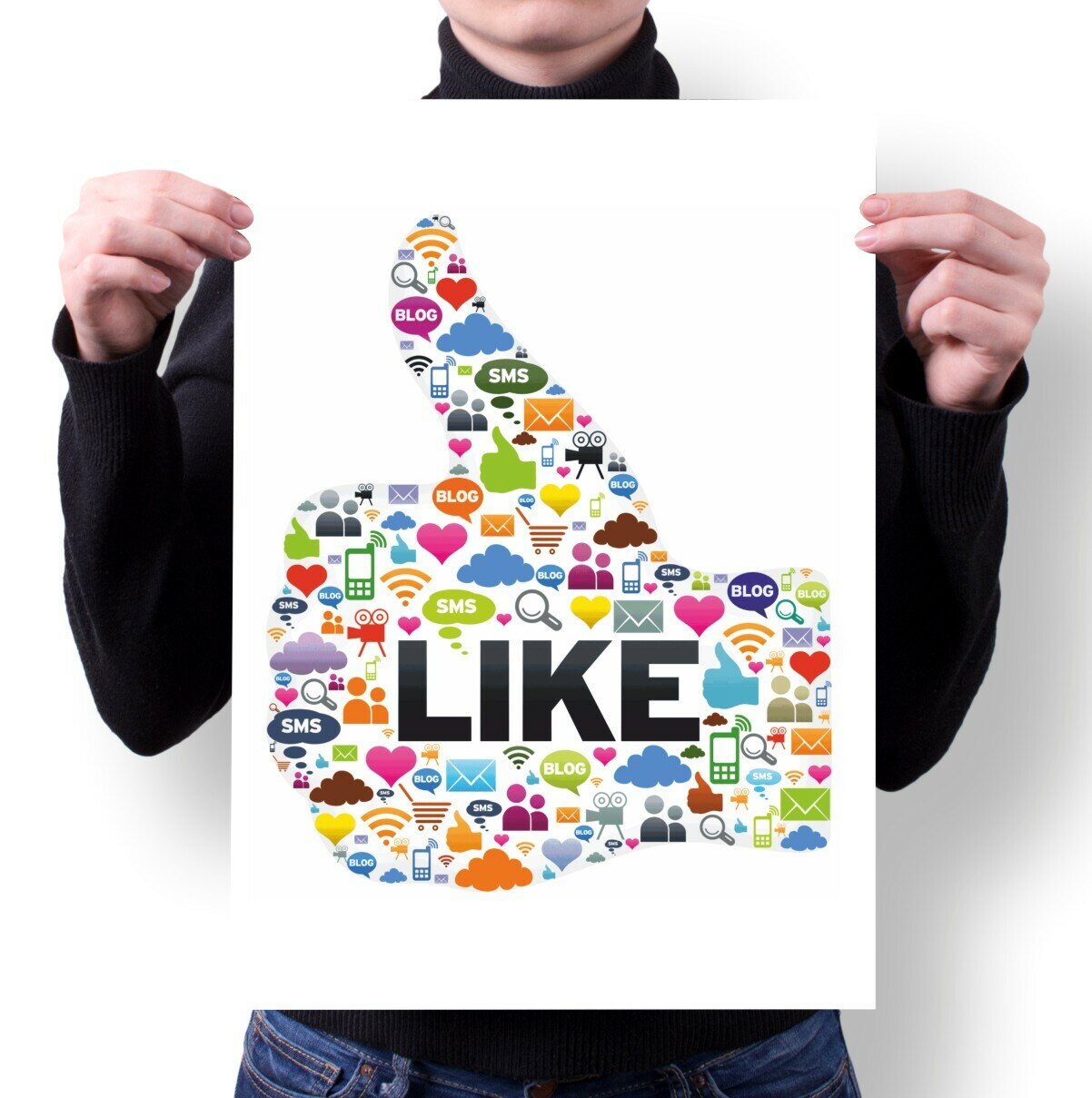 Плакат А2 Принт "Лайки, Likee" - 1