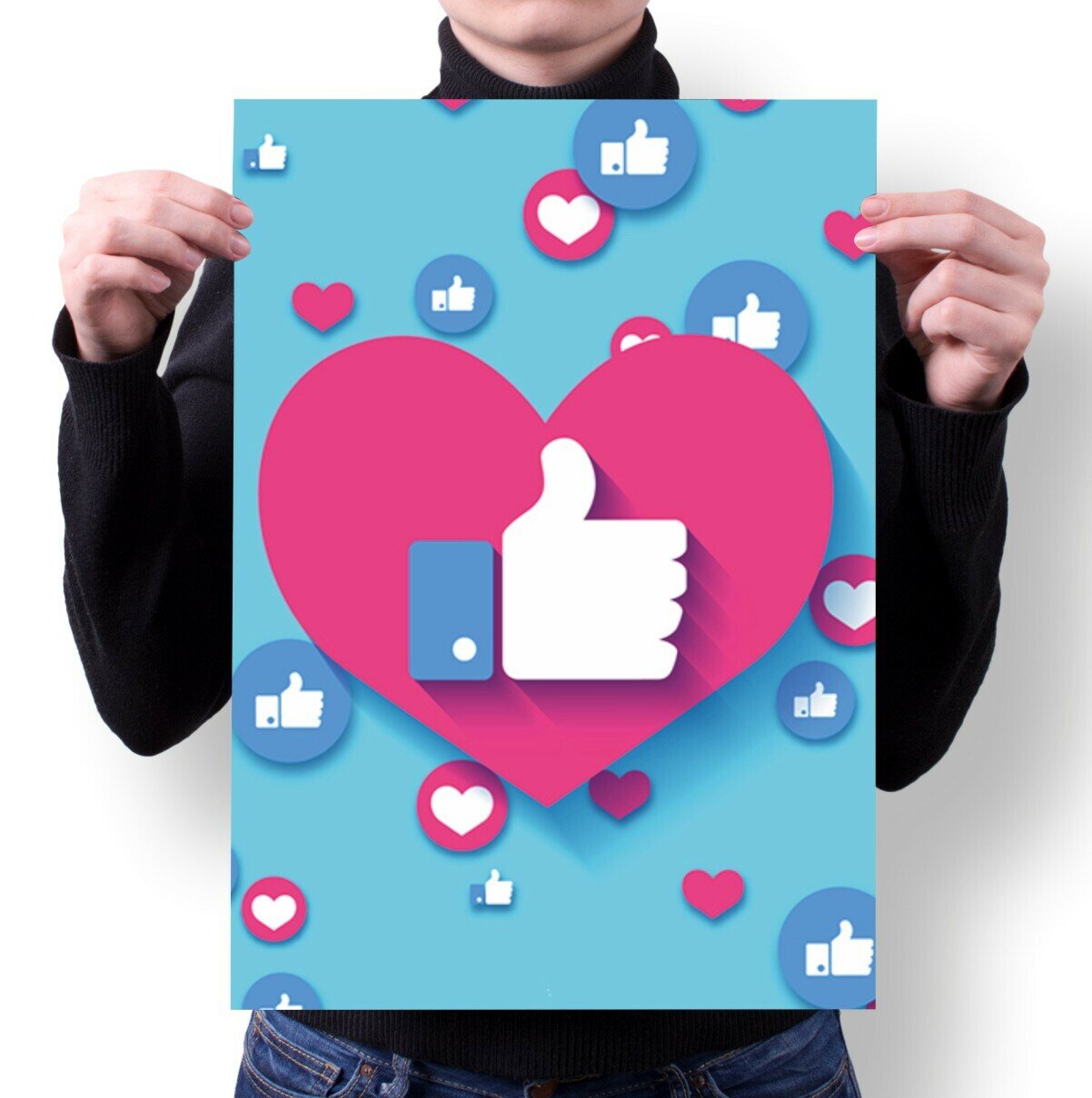 Плакат А2 Принт "Лайки, Likee" - 26