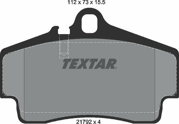 Колодки тормозные задние PORSCHE TEXTAR 2179203