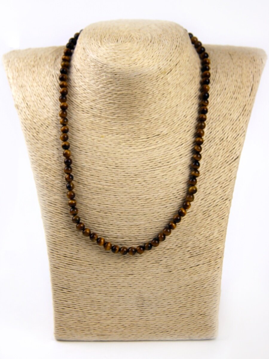 Бусы, тигровый глаз