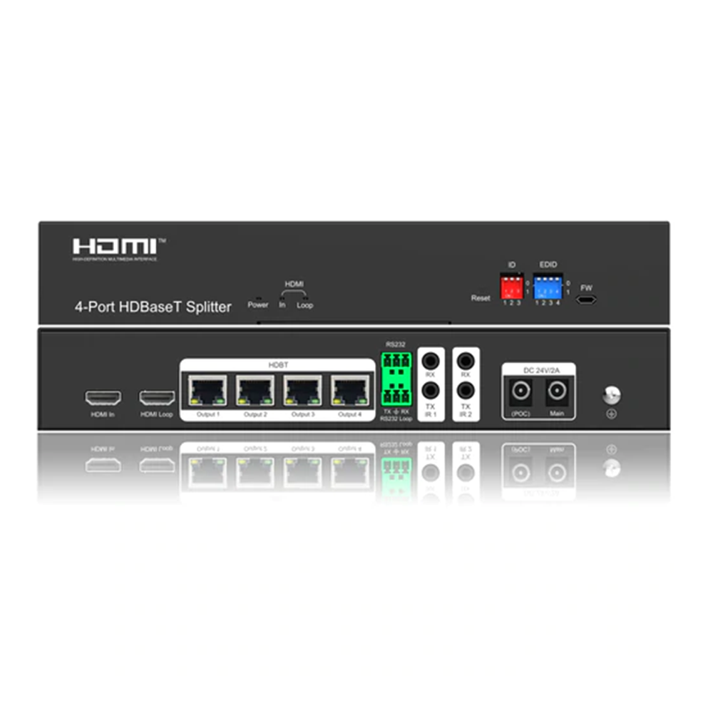 Удлинитель-распределитель Foxun SPH05 1×4 HDBaseT