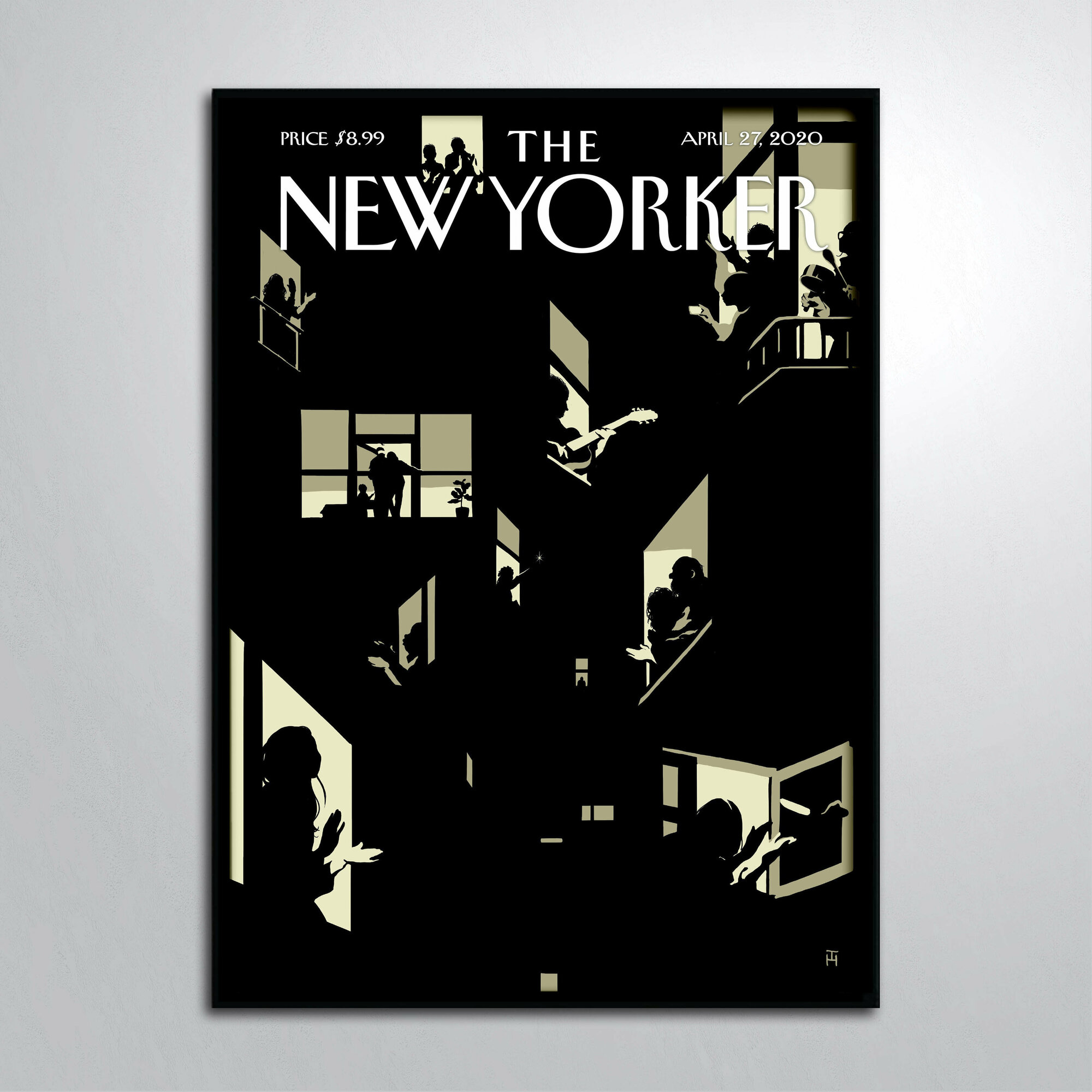 Постер без рамы/Постер для интерьера/Плакат Винтажный Журнал Нью Йоркер The NEW YORKER 27 апрель 2020 г