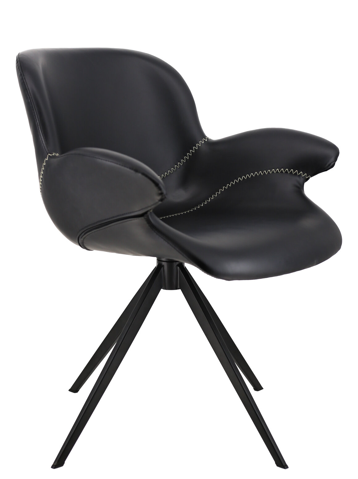 Обеденное кресло Everprof Aurora Экокожа Черный Размеры: Высота 790мм Глубина 440мм Ширина 630мм