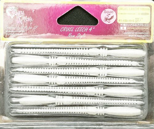 Силиконовая приманка Crazy Fish CRUEL LEECH 4" 41-100-49-6