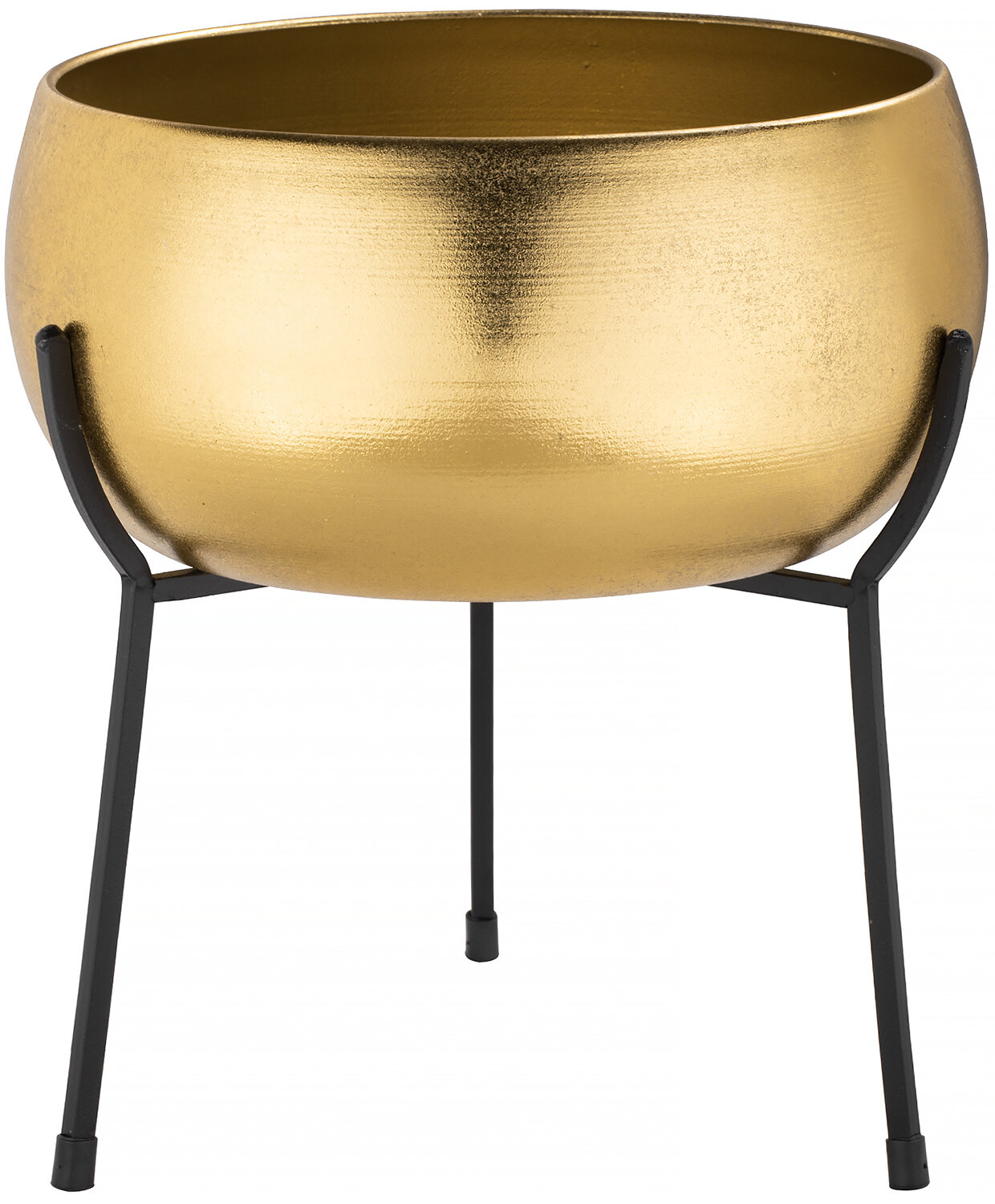 57-157 Кашпо на подставке 20х20х21см, Железо, золотистый, Glasar