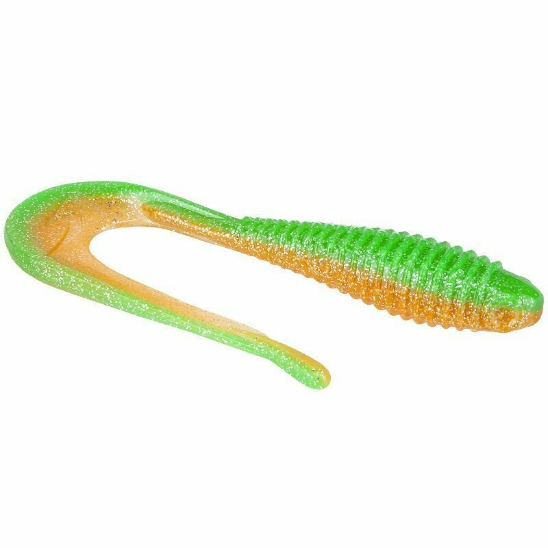 Твистер NORSTREAM Tricky Tail 9" цв. 02 Green-Orange