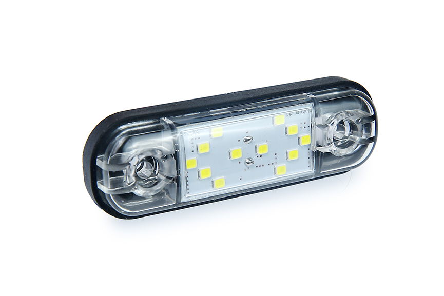 Габарит светодиодный MINI 12 LED Стрелка маркерный Белый (12-24V)