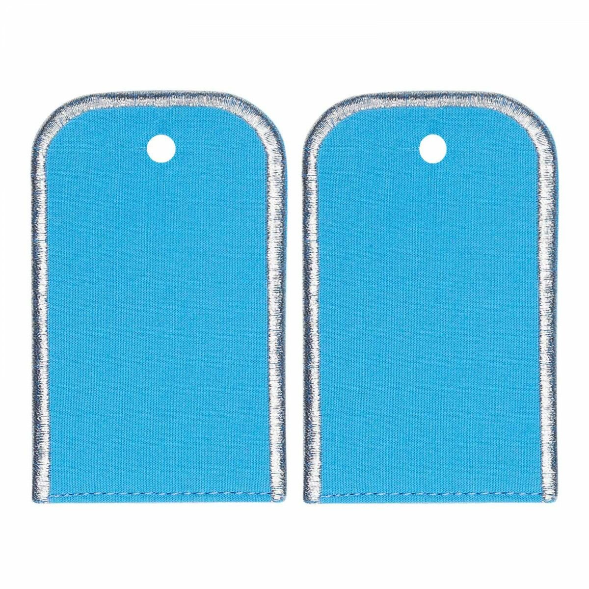 Погоны РЖД голубые нового образца без вышивки