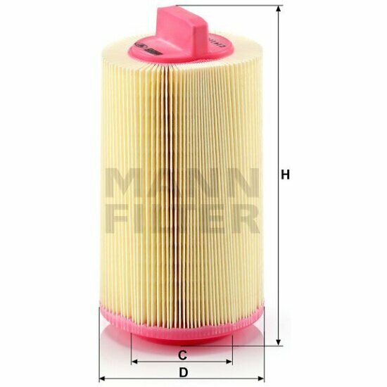 Фильтр воздушный Mann-filter C 14 114 для MERCEDES C (W203/W204), E (W211)