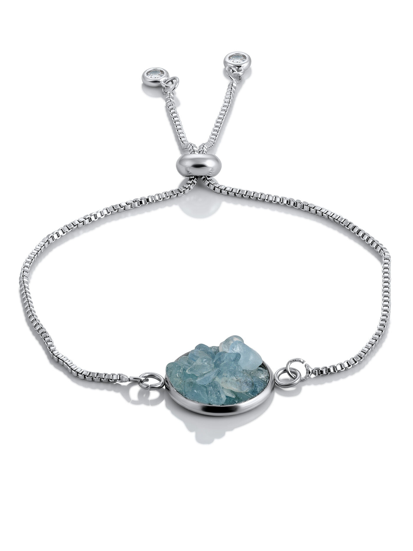 Браслет, аквамарин