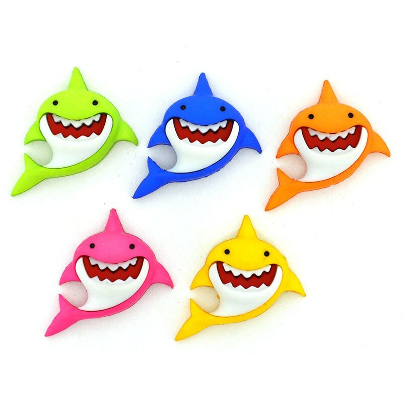 #11394 Пуговицы декоративные "Акулята" Dress It Up 5 шт