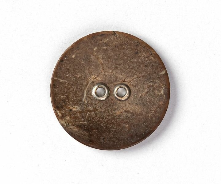 Пуговицы кокос CY 1207 20L-13мм, 2 прокола цв. натуральный, (уп.50 шт)