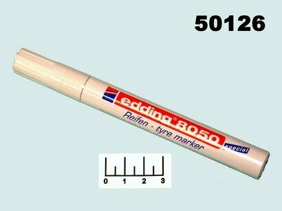 Маркер перманентный 2-4мм Edding 8050 белый