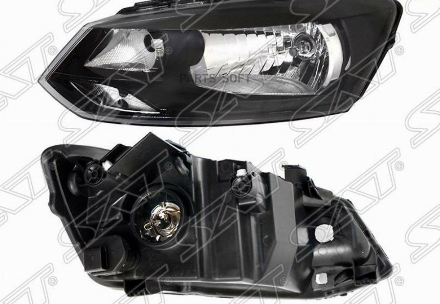 Фара Volkswagen Polo 09-20 (Слева/ С электрокорректором) SAT ST-441-11G9L | цена за 1 шт