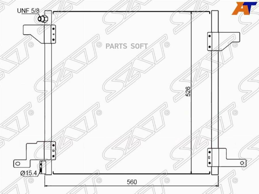 Радиатор кондиционера Mercedes-Benz M-Class 97-05 SAT ST-MB05-394-A0 | цена за 1 шт