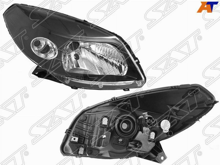 Фара Renault Sandero Stepway 10-14 (Справа/ Галоген/ Ручная регулировка) SAT ST-551-1170R | цена за 1 шт