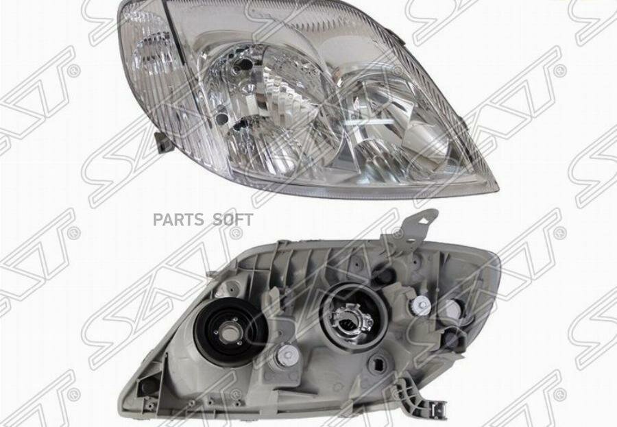 Фара Toyota Corolla (E120) 02-07 / Corolla Fielder 02-04 (Справа/ Галоген/ Ручная регулировка) SAT ST-212-11C9R | цена за 1 шт