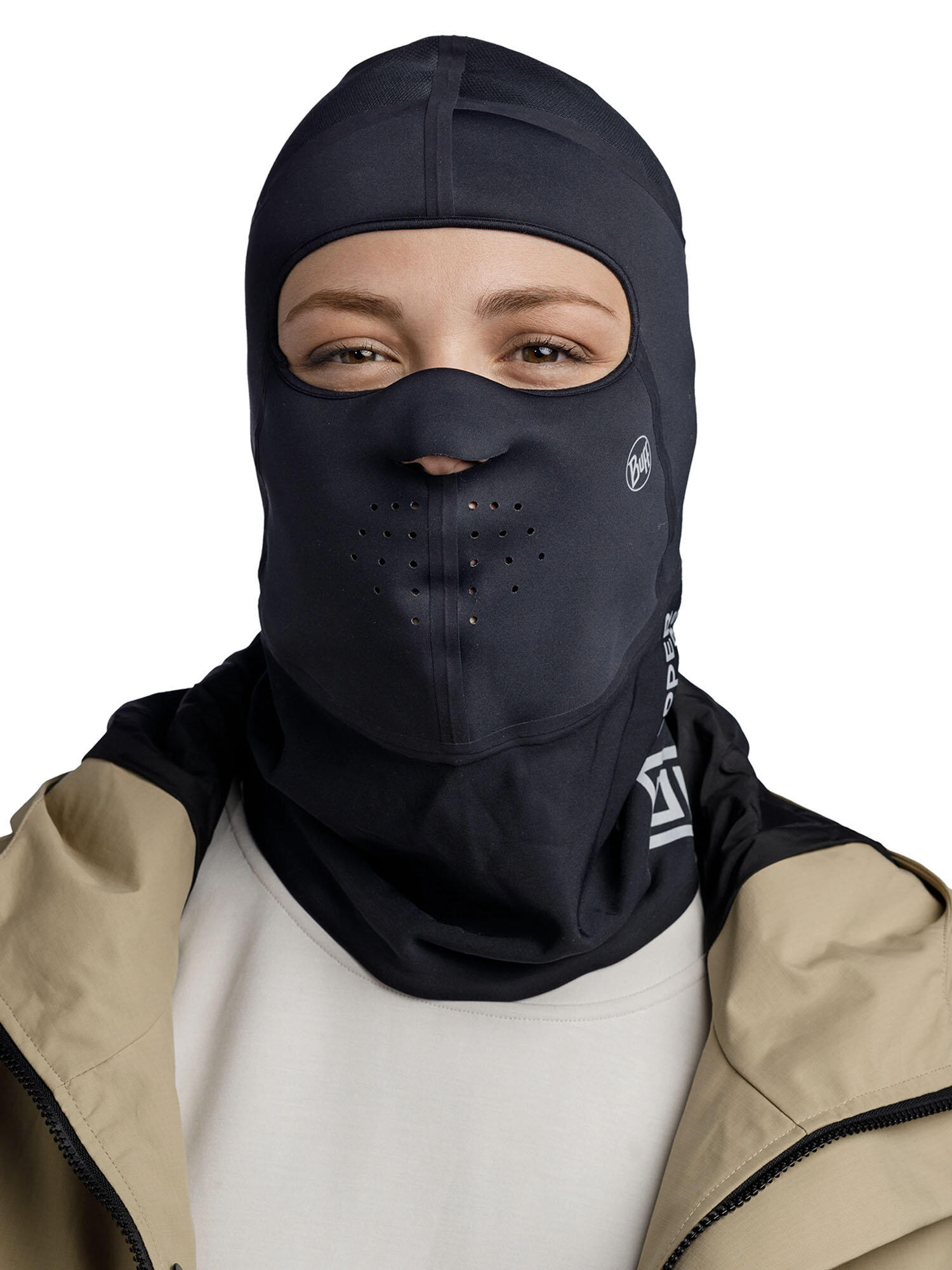 Балаклава Buff Windproof balaclava для взрослых и детей, размер S, черный — фото 1
