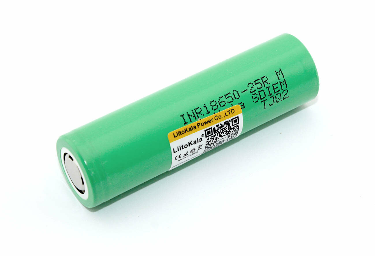 Аккумулятор типа 18650 Li-Ion LiitoKala Lii-25R 2500mAh, 3.7V