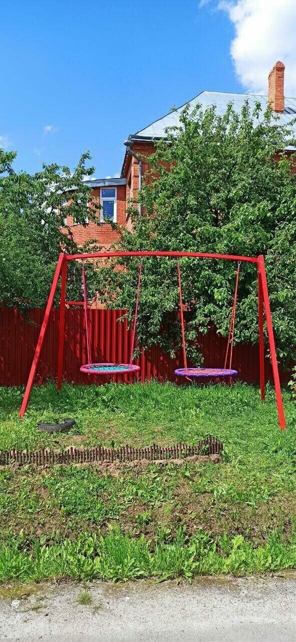 Качели гнездо Металлические с двумя качелями гнездо 80 см