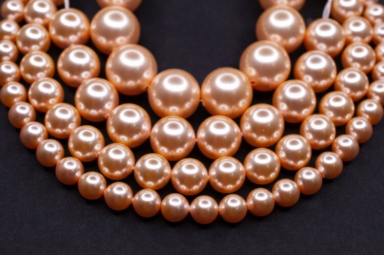 Жемчуг Swarovski 5810 #300 12мм Crystal Peach Pearl, 5810-12-300, 1шт