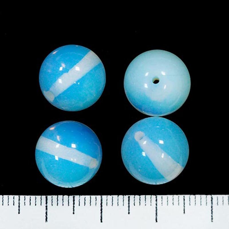 Натуральная бусина Лунный камень 0008742 шарик 12 мм, цена за 4 шт.