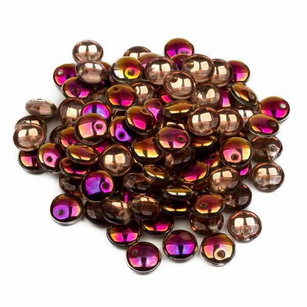 Стеклянные чешские бусины, Lentils, 6 мм, цвет Crystal Sliperit, 100 шт.
