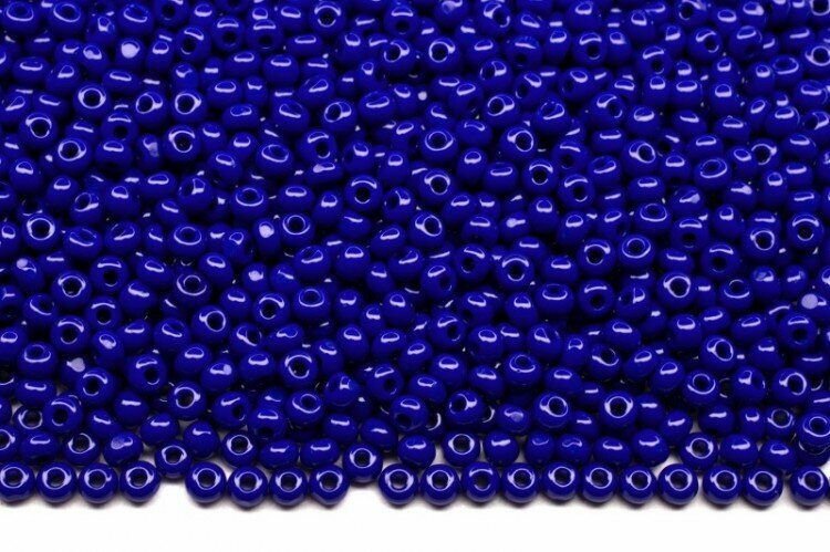 Бисер чешский PRECIOSA Граненый Шарлотта 11/0 33060 васильковый непрозрачный, около 10 грамм