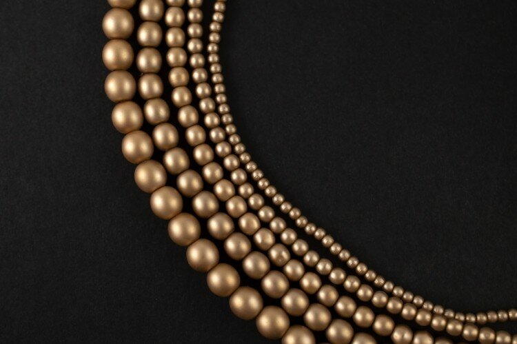 Жемчуг Preciosa, цвет 70518 матовый коричневый, 5мм, 10шт