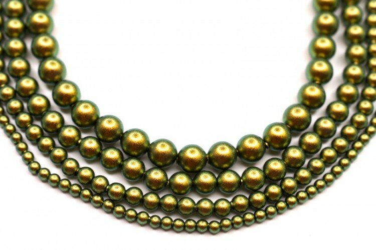 Жемчуг Swarovski 5810 #930 2мм Crystal Iridescent Green Pearl, 5810-2-930, 10шт