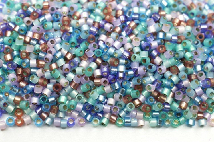 Бисер японский MIYUKI Delica цилиндр 11/0 DB-MIX9065 весенний блеск, 5 грамм