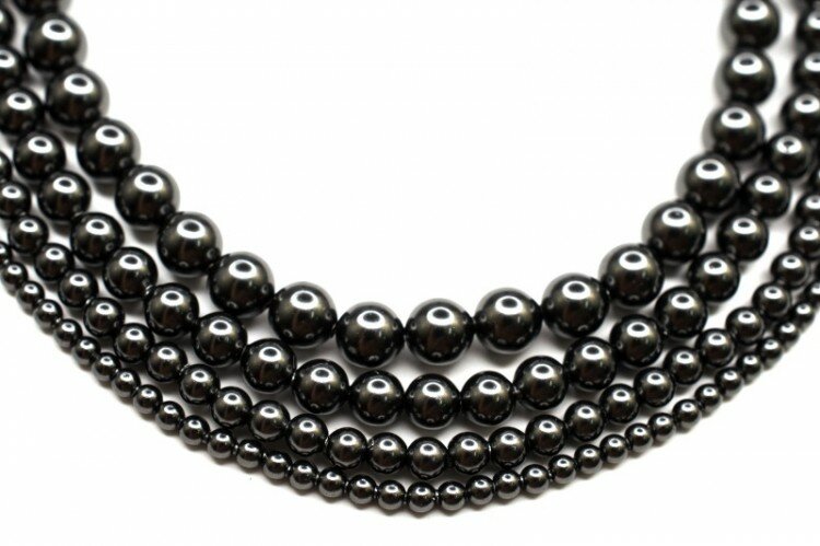 Жемчуг Swarovski 5810 #298 3мм Crystal Black Pearl, 5810-3-298, 10шт