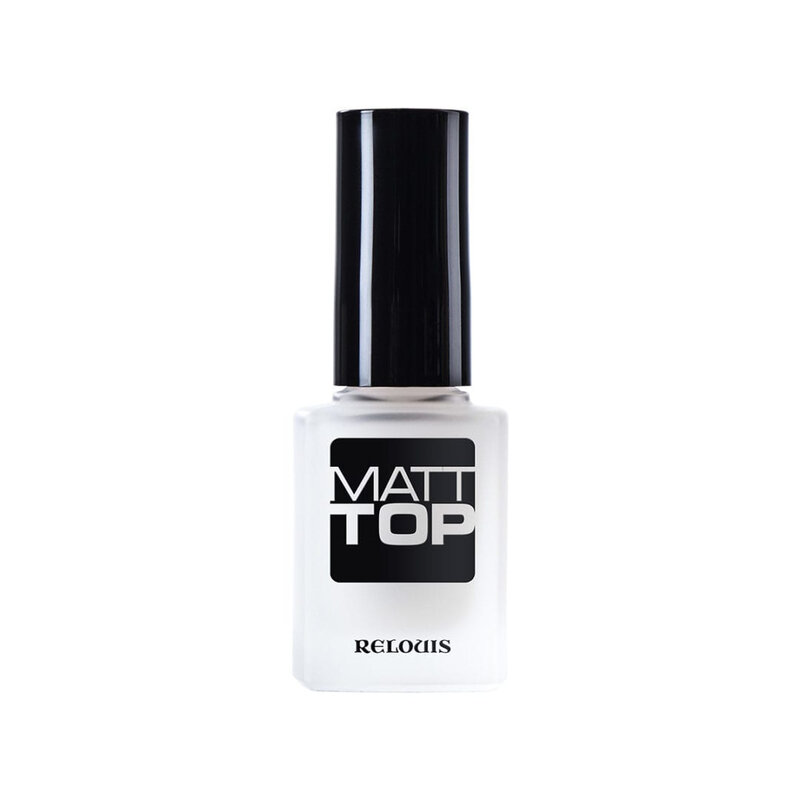 Relouis mattl top матовое верхнее покрытие лака для ногтей, увеличивает стоикость лака