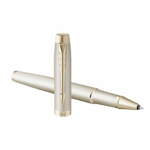 Ручка роллер Parker IM Monochrome T328 (2172955) Champagne PVD F чернила черн. подар. кор.
