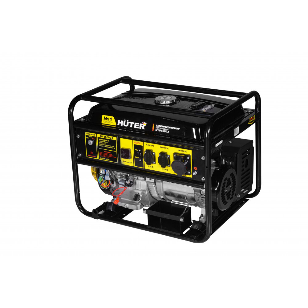 Электрогенератор Huter DY9500LX 64/1/40, один, мобильный с индикатором уровня топлива