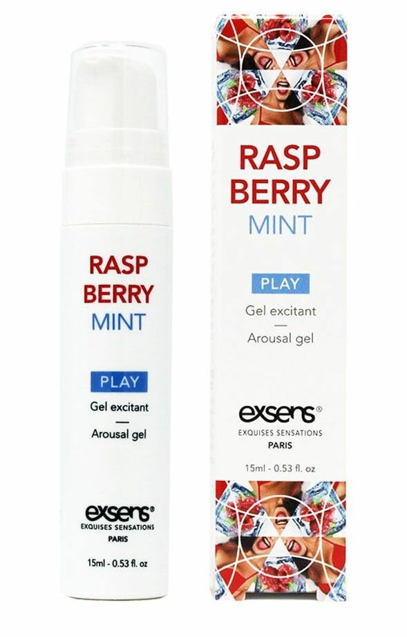 Возбуждающий гель с ароматом малины и мяты Raspberry Mint, 15 мл