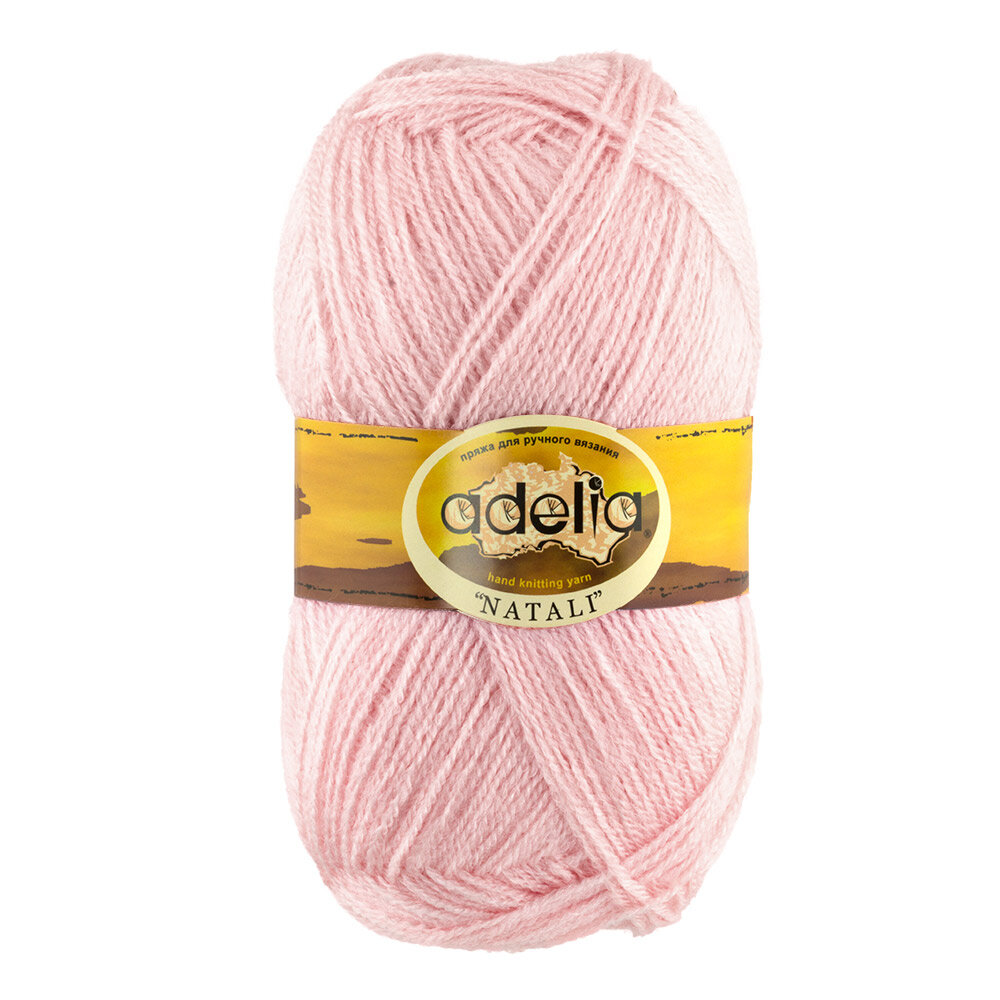 Пряжа ADELIA "NATALI" 100% акрил 50 г 300 м №30 св. розовый