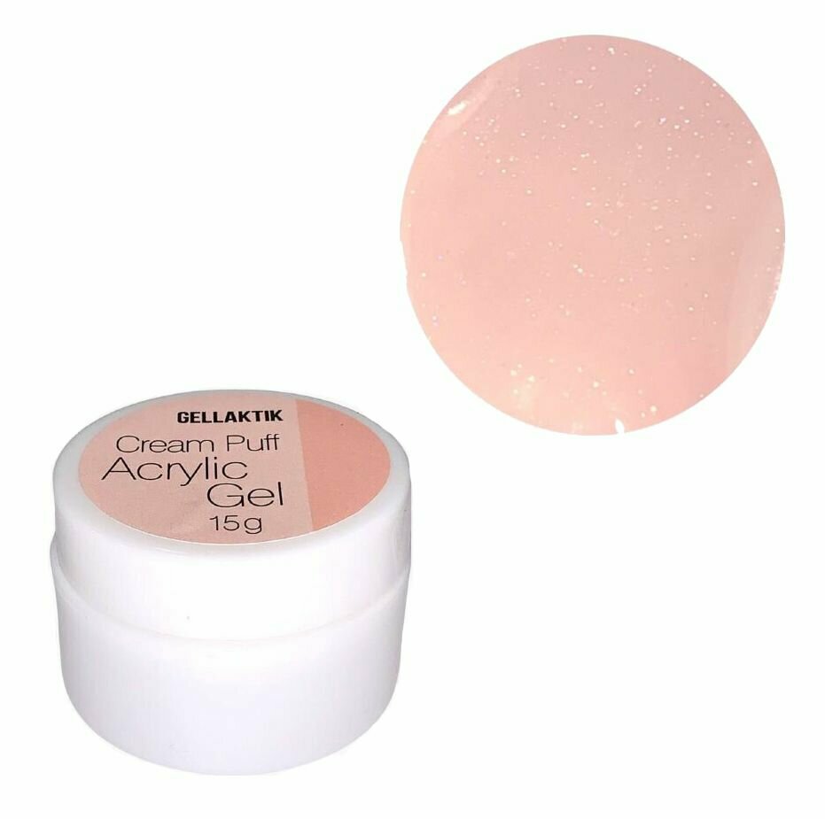 Gellaktik Акригель с шиммером CREAM PUFF ACRYLIC GEL №08 15 гр