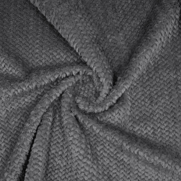 Искусственный мех Ткани-100, серый, ромбовидный узор, 1м x 1.4м